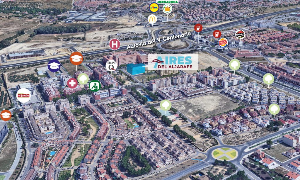 Cómo llegar a Aires del Aljarafe | Ubicación de la Promoción en Bormujos